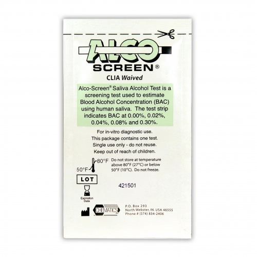 Alco Screen Saliva Alcohol Test | Drug Testing